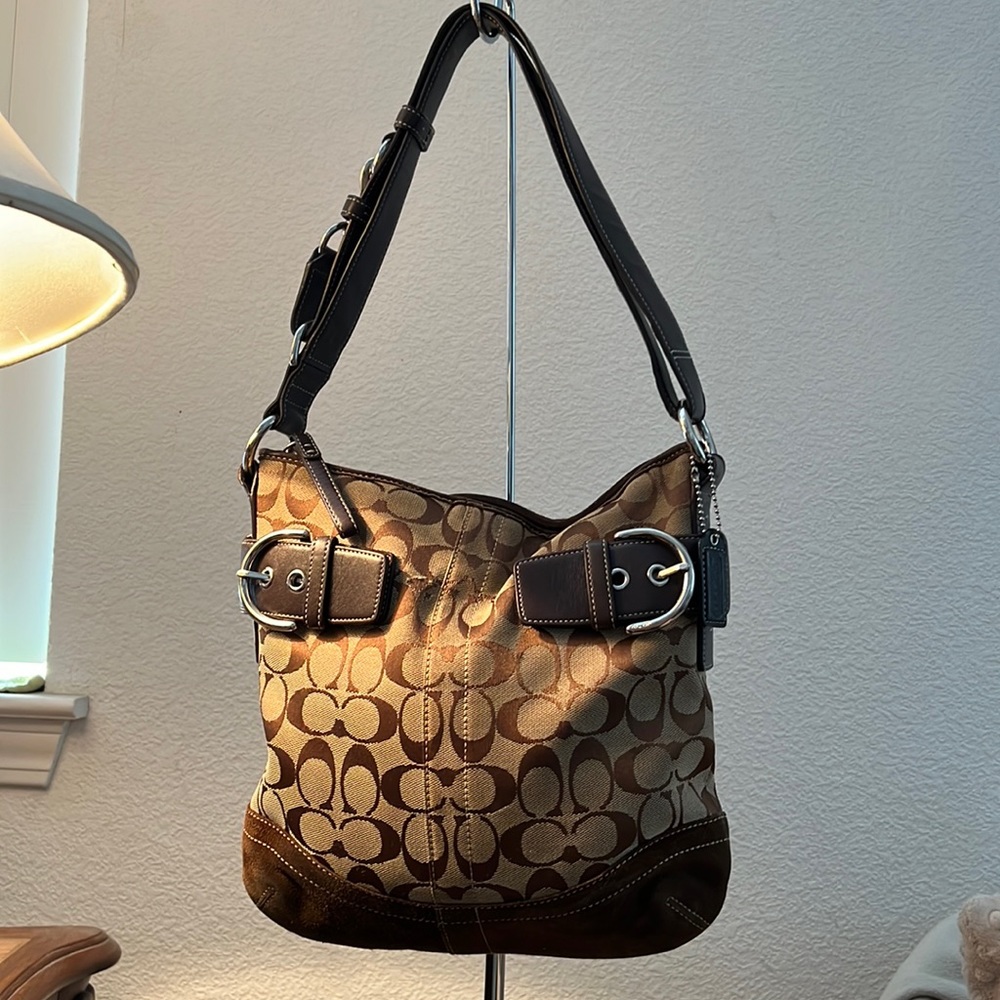 Coach Signature Soho Duffel Shoulder Bag - Gem